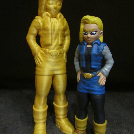 Download free STL file Android 18 (Easy print no support) • 3D ...