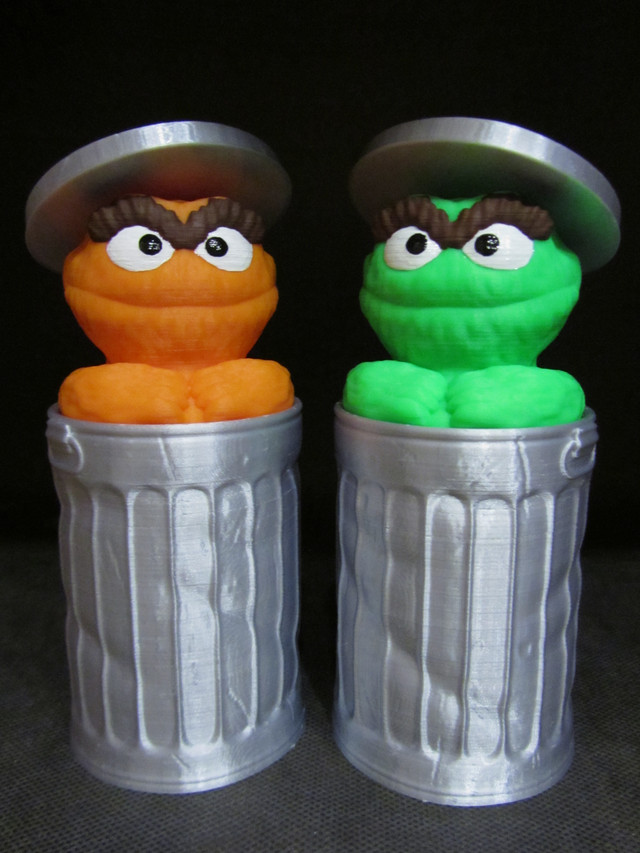 STL file Oscar Sesame Street (Easy print no support)・3D printer model ...