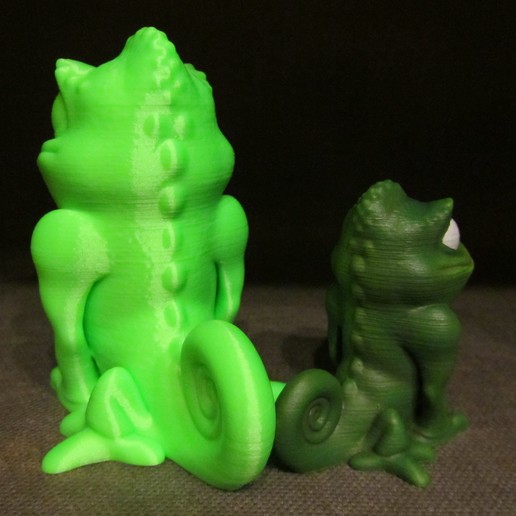 Download free STL file Pascal the Chameleon (Easy print no support ...