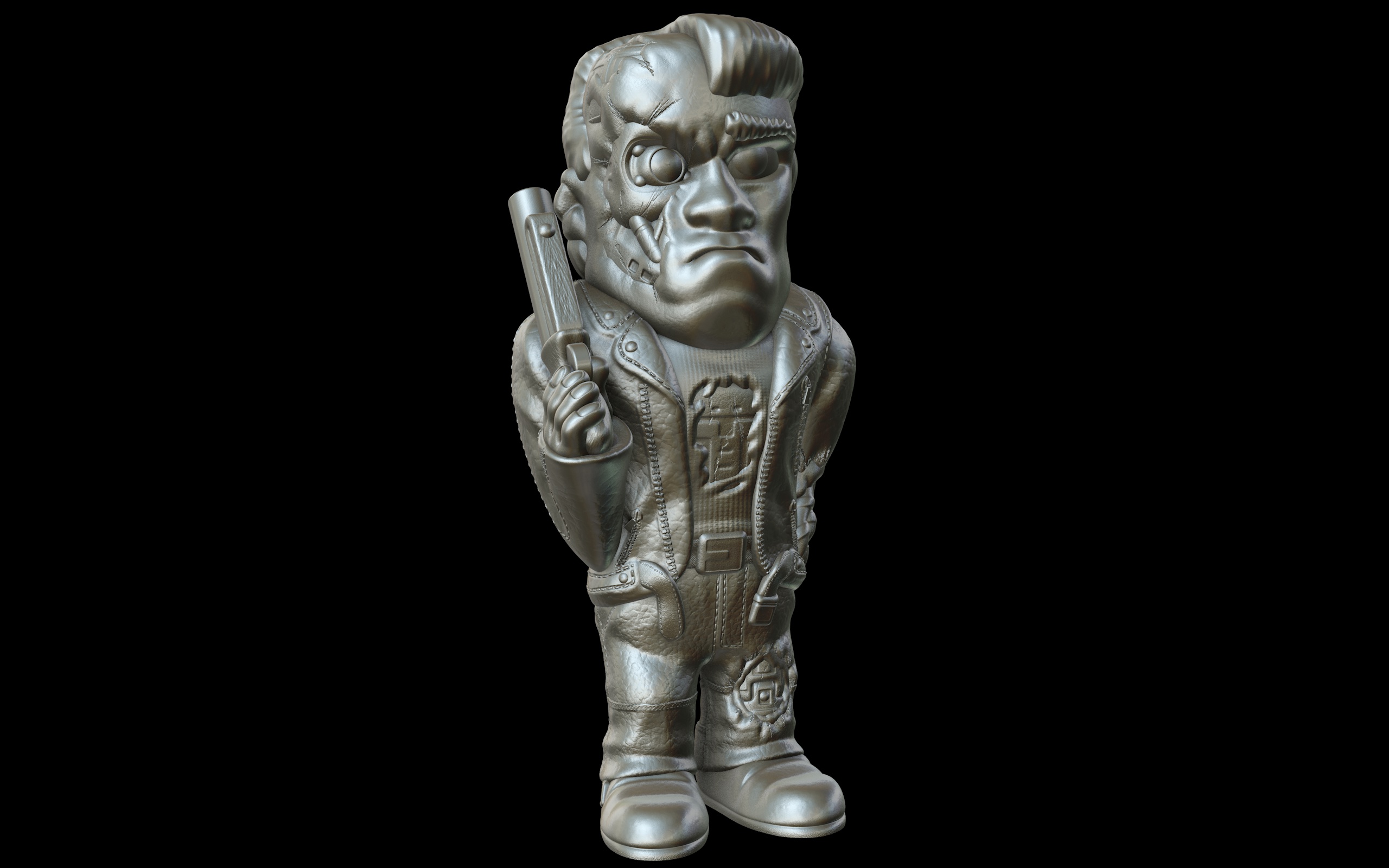STL file Terminator T-800 (Easy print no support) 🎬・3D print model to ...