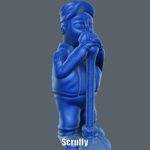 Download free STL file Scruffy (Easy print no support) • Model to 3D ...