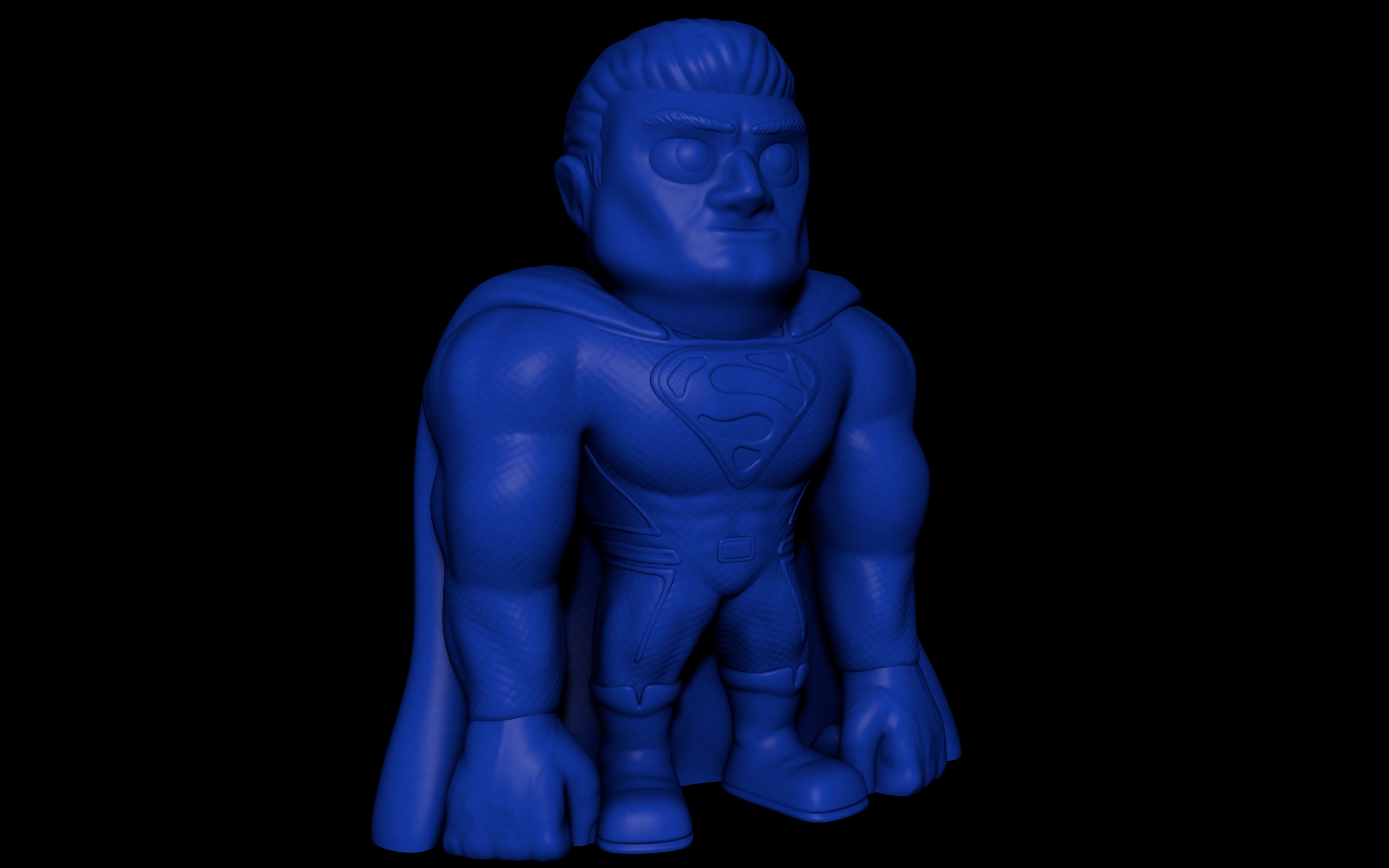 Download free STL file Superman (Easy print no support) • Design to 3D ...