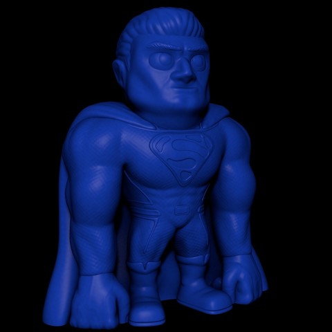 Download free STL file Superman (Easy print no support) • Design to 3D ...