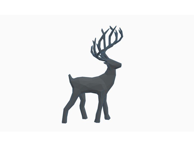 Free STL file Low Poly Reindeer・3D printing template to download・Cults