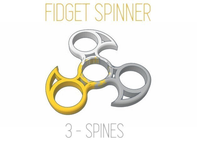 Free STL file Fidget Tri-Spinner・3D printable object to download・Cults