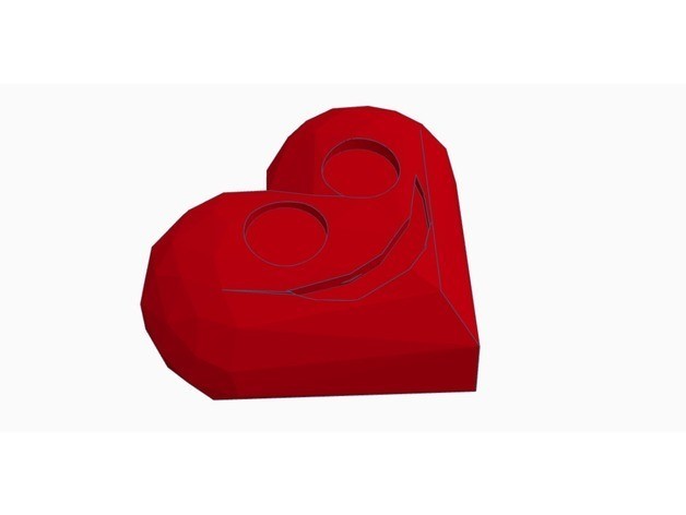Free STL file Low Poly Valentine Day Heart 💜・3D printable model to ...