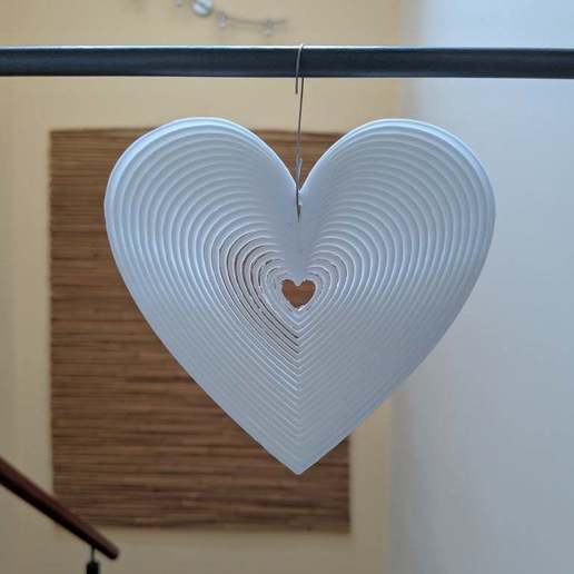 Download free STL file Trippy Heart Deco • 3D printer template ・ Cults