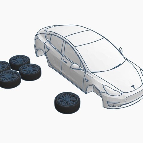 Download free 3D printer designs TESLA MODEL 3 ・ Cults