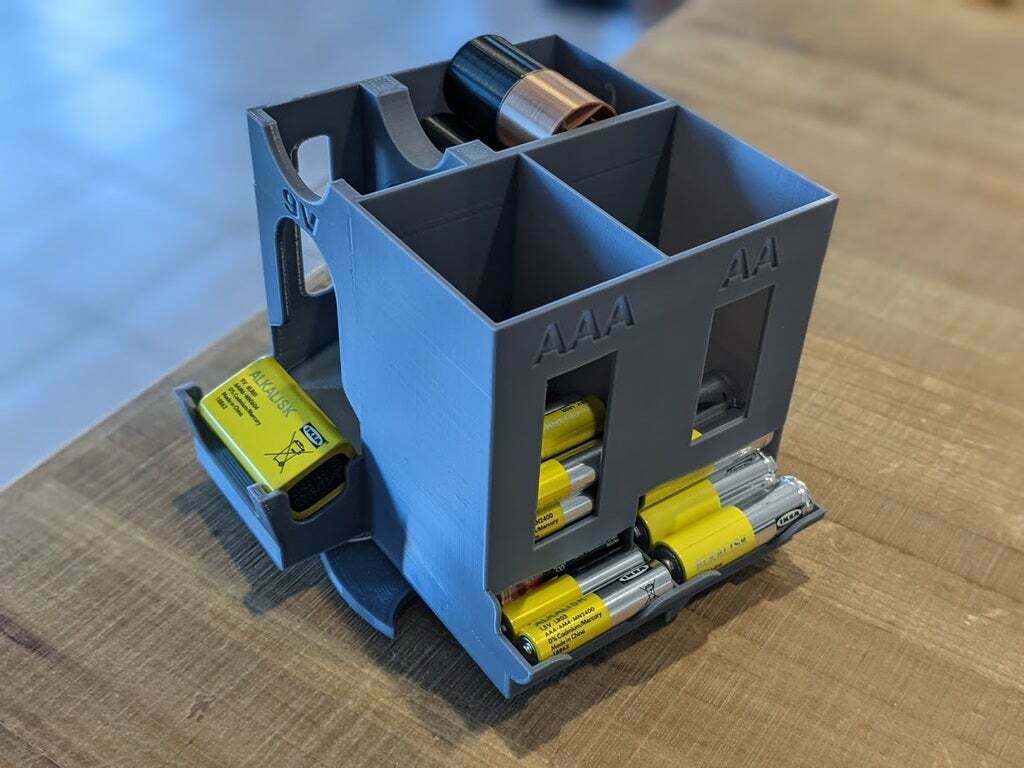 Free STL file Battery Caddy・3D printer design to download・Cults
