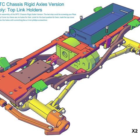 Download STL file MyRCCar 1/10 MTC Chassis Rigid Axles Version ...