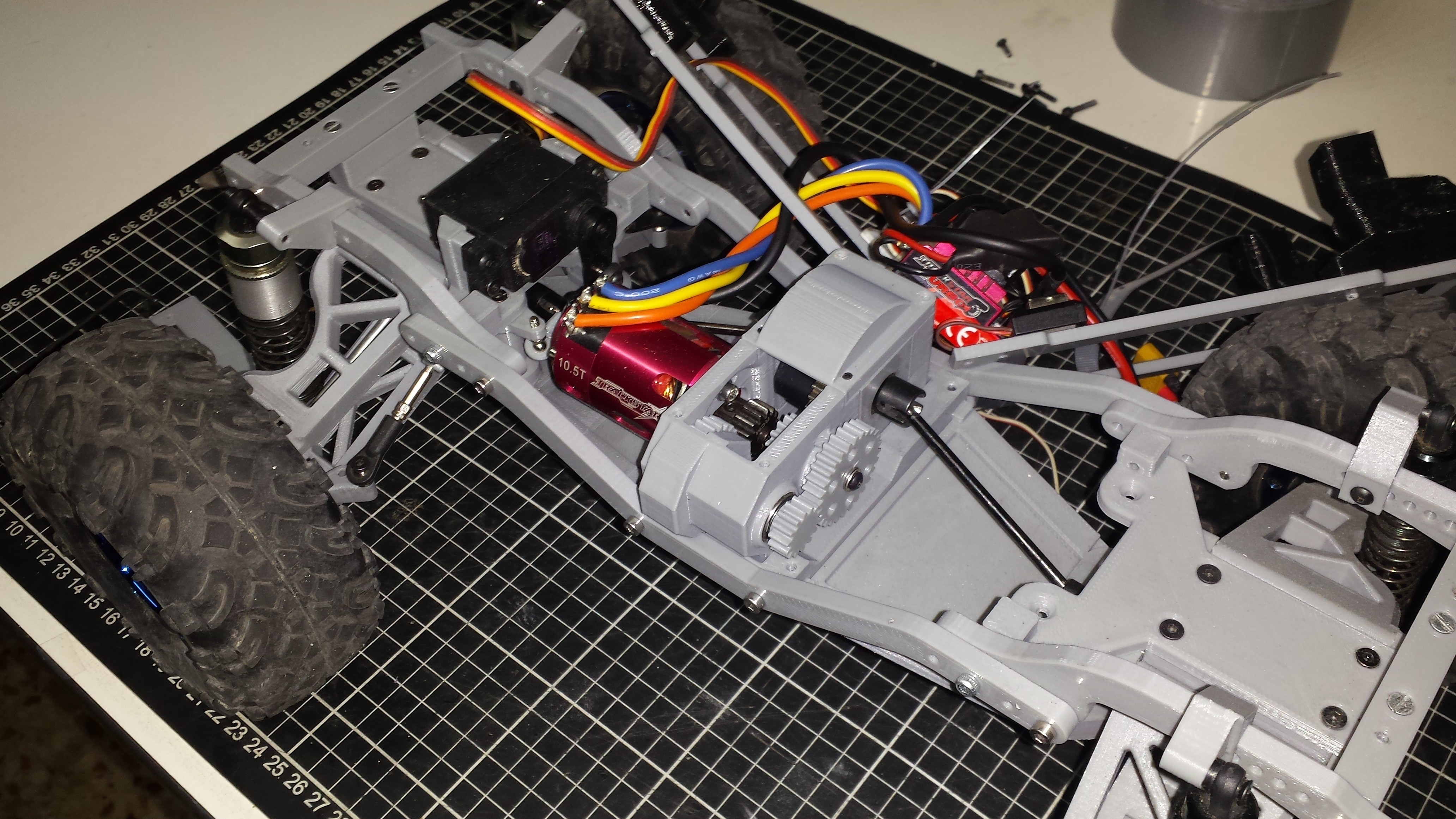 Download STL file MyRCCar 1/10 MTC Chassis Updated. Customizable ...