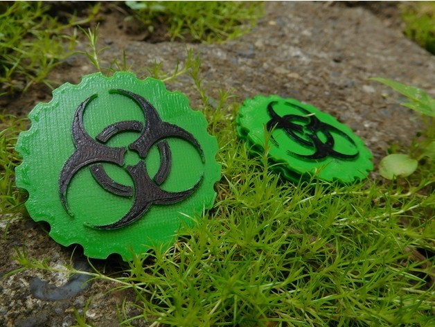 Free STL file Bio Hazard Coin 🪙・Design to download and 3D print・Cults