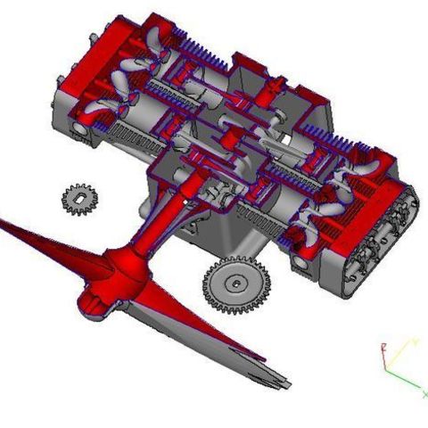 Download free 3D model Boxer engine Volkswagen style ・ Cults