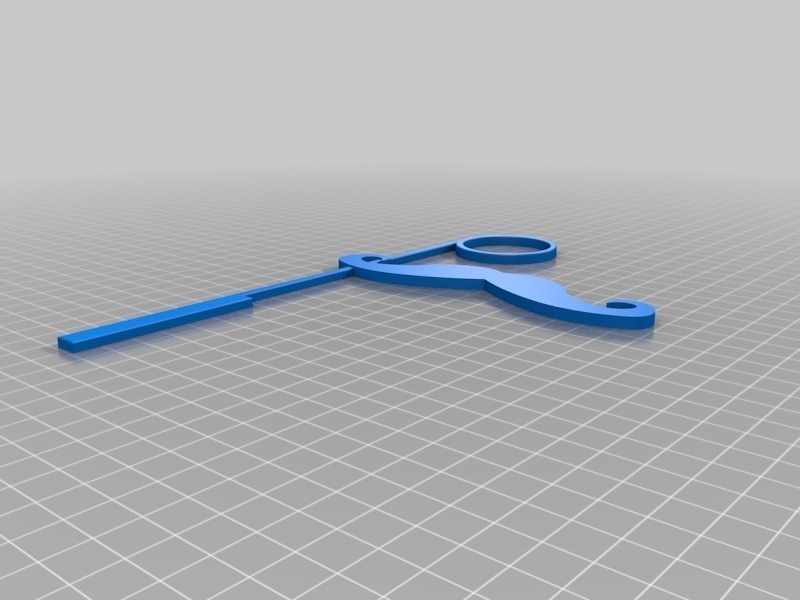 Free STL file Mustache and Monocle on a thin Stick 🧔・3D printable model ...
