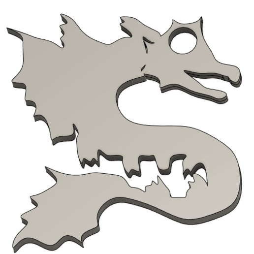 Download free 3D printer files dragon key ring ・ Cults