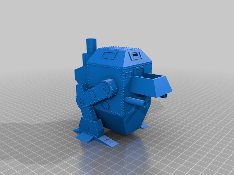 Free 3D file Dwarven Steam Warmech・3D printer design to download・Cults