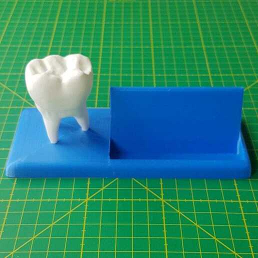 Download STL file Tooth business card holder for dentist • 3D print ...