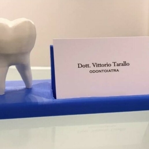 Download STL file Tooth business card holder for dentist • 3D print ...