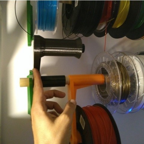 Download free 3D printer designs Hook for Spool Wall Mount ...