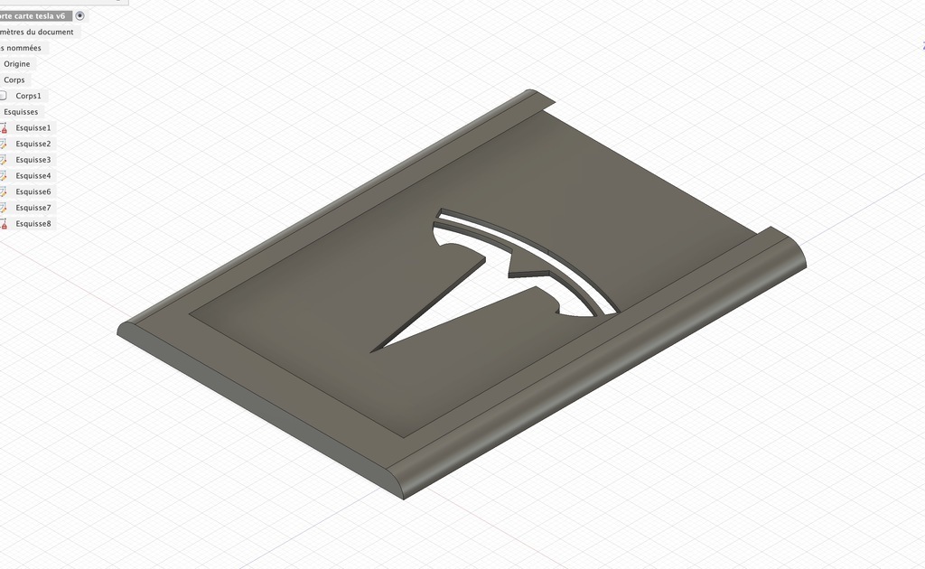 Archivo 3D gratis Tesla Wall Key card holder / Support Mural pour carte ...