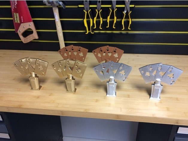Free STL file Card or Poker Trophy・3D printing design to download・Cults