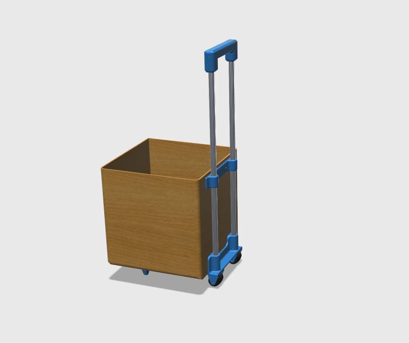 Free STL file Wheelie tote box kit・3D printing template to download・Cults