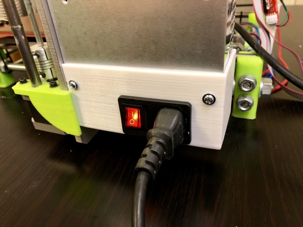 Free 3D file Power supply cover for IEC320 switched/fused power socket ...