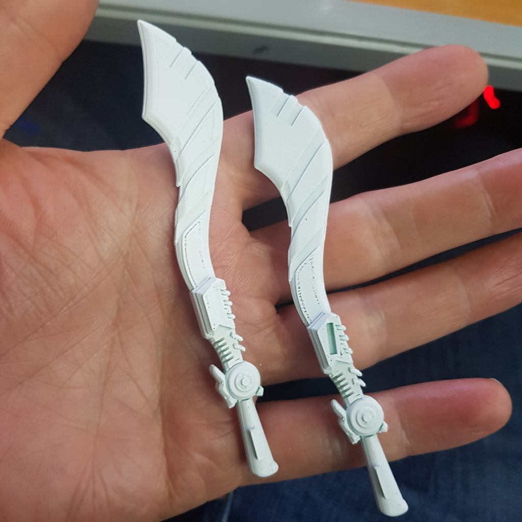 STL file Beast wars Optimus prime replacement swords・3D print design to ...
