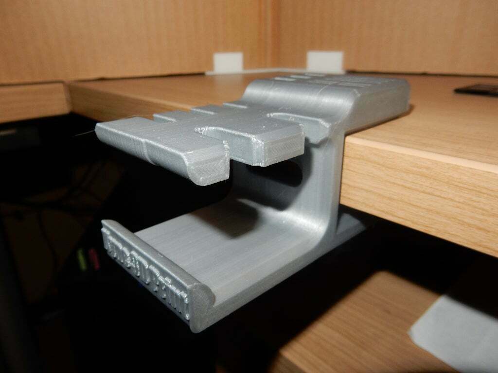 STL file Desk clamp for headset, cables and storage V2・3D printer model ...