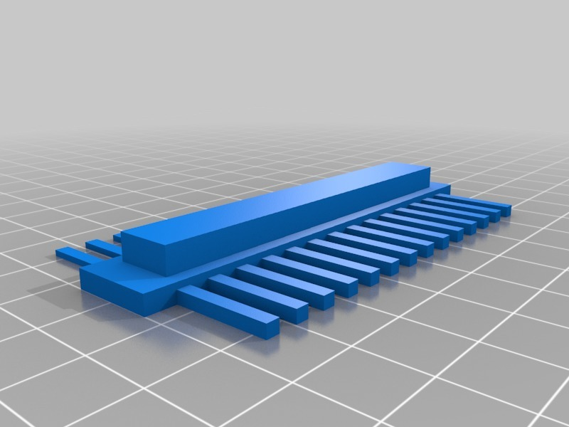 Free 3D file BRL 14 well midigel comb・3D printing idea to download・Cults