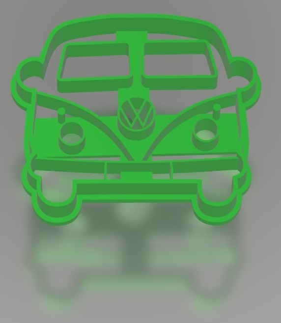Archivo STL VW Combi - Cookie cutter/cortante de galletita・Design para ...