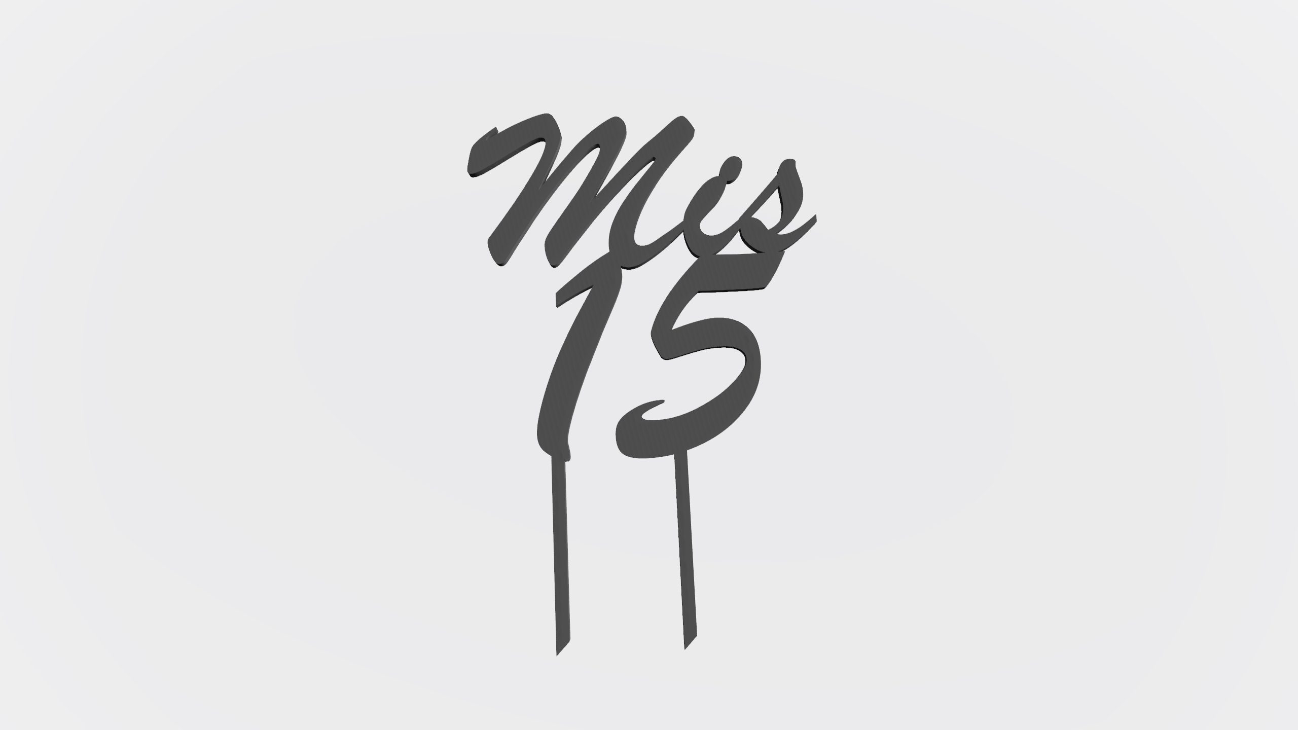 Archivo STL Topper - " Mis 15 "・Objeto imprimible en 3D para descargar ...