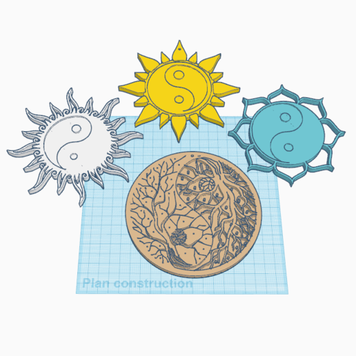 Download free 3D printer designs 4 MODELS OF YIN YANG YANG ・ Cults