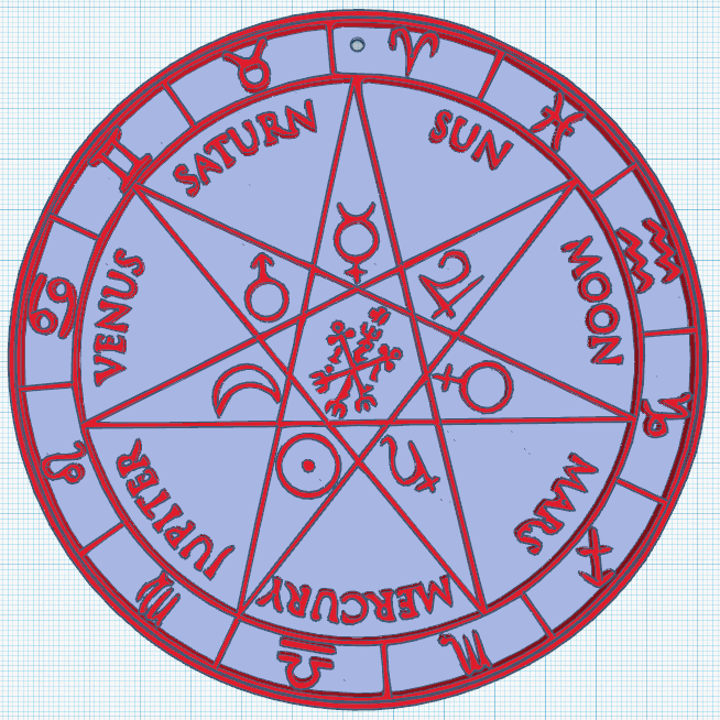 Free STL file Astrological Disc・3D printer model to download・Cults