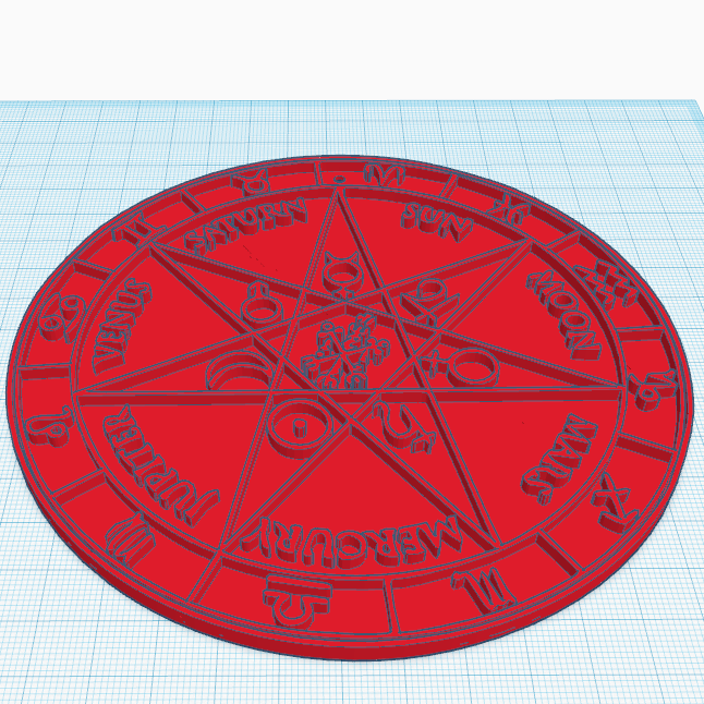 Free STL file Astrological Disc・3D printer model to download・Cults