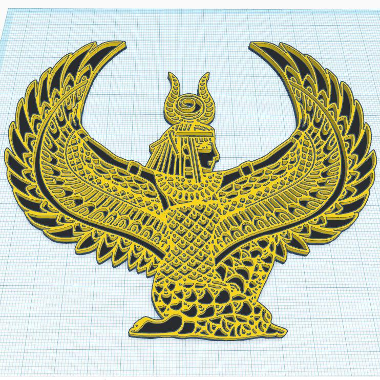 Free STL file Isis, the Egyptian goddess...・3D printable model to ...