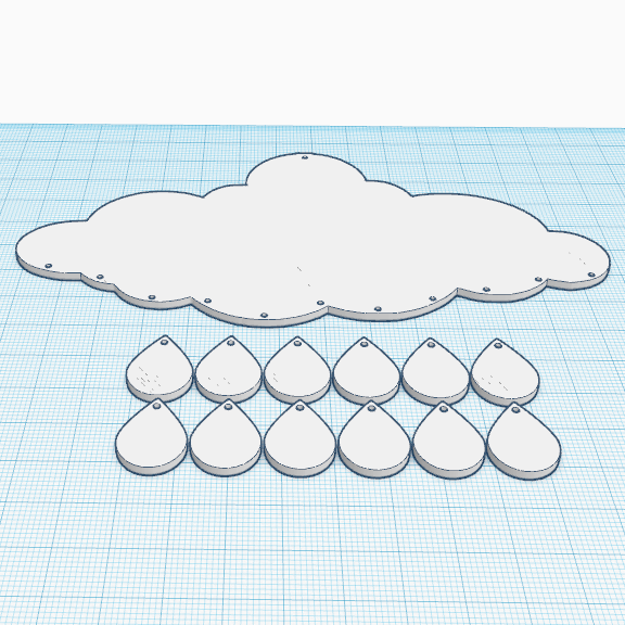 Free STL file Rain・3D printable model to download・Cults