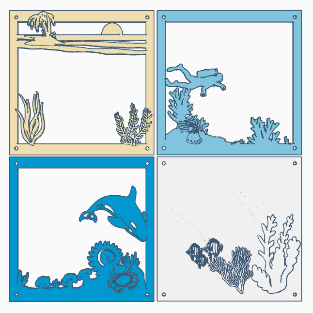 Free STL file Ocean 3D 🌊・3D printer design to download・Cults