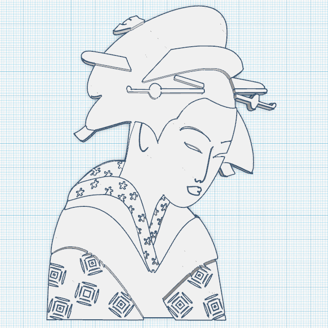 Free STL file GEISHA・3D printing model to download・Cults