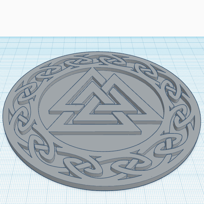 Free STL file Valknut in frame 🖼️・3D printer model to download・Cults