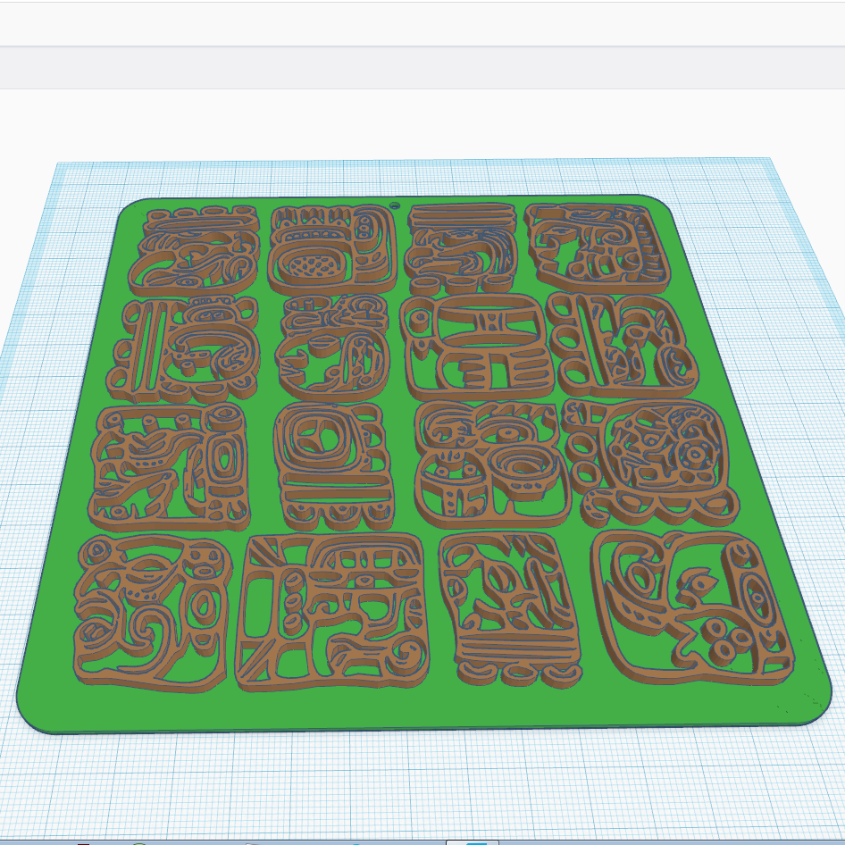Free STL file Mayan Glyphs 🎨・3D printable model to download・Cults