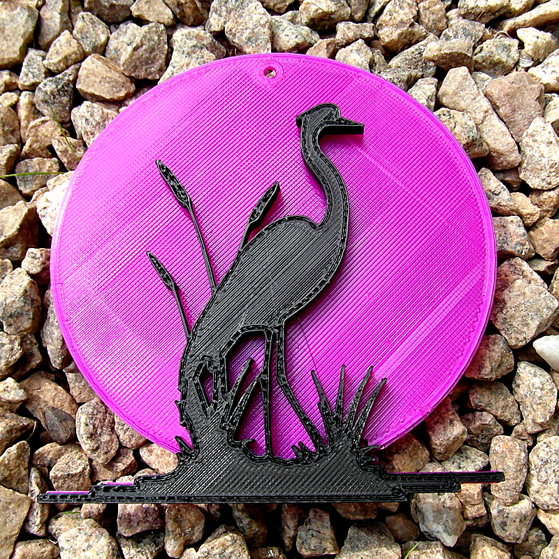 Free STL file HERON AT SUNSET・Model to download and 3D print・Cults