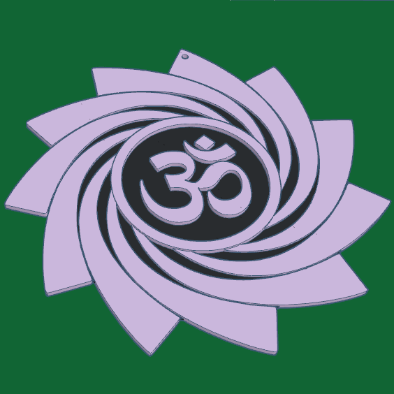 Free STL file Om Spiral・3D printable design to download・Cults
