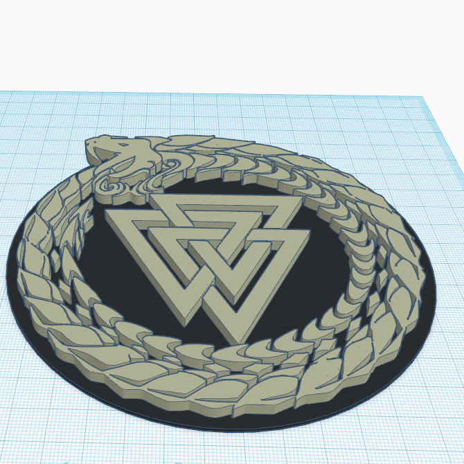 Fichier STL gratuit Valknut et Serpent・Plan pour impression 3D à ...