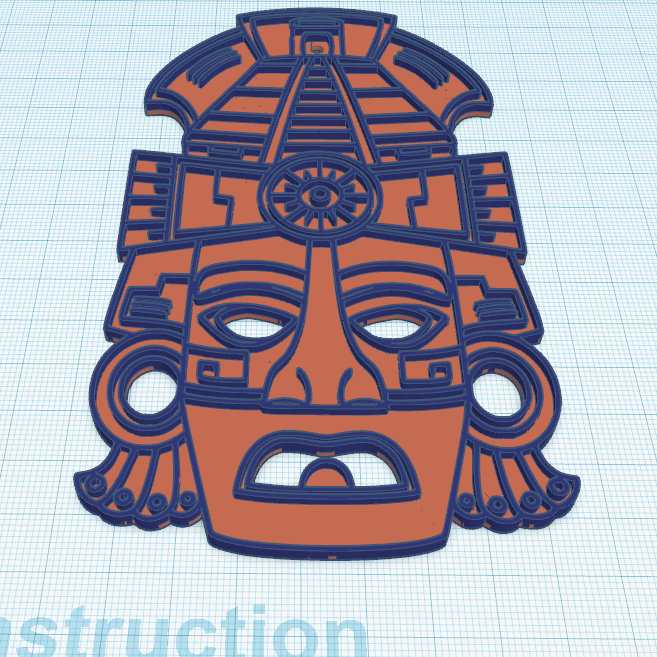 Free STL file Mayan mask 190521・3D print model to download・Cults