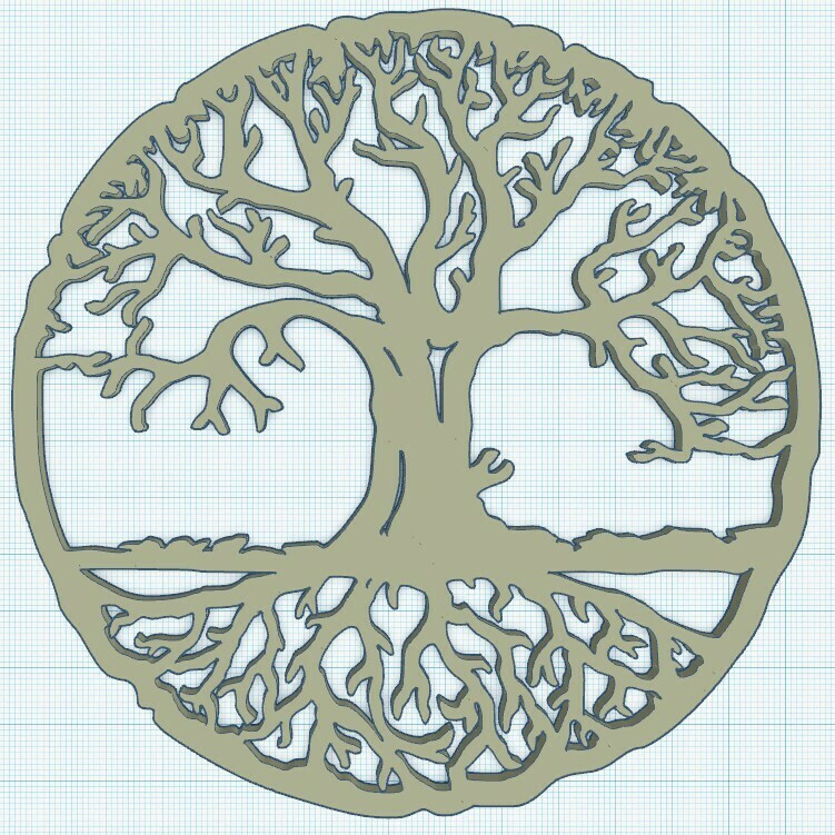Free STL file Circle Tree of Life 12_20・3D printer model to download・Cults