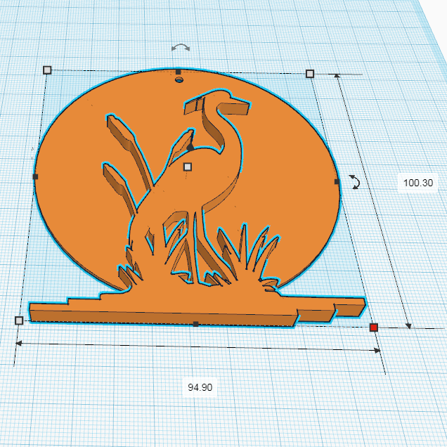 Free STL file HERON AT SUNSET・Model to download and 3D print・Cults