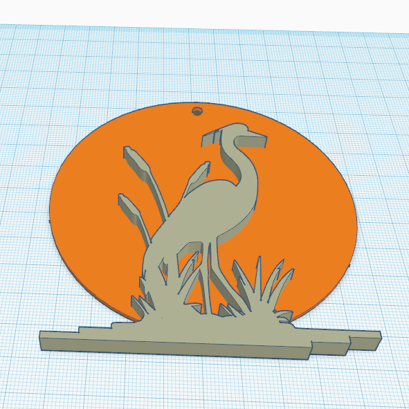Free STL file HERON AT SUNSET・Model to download and 3D print・Cults