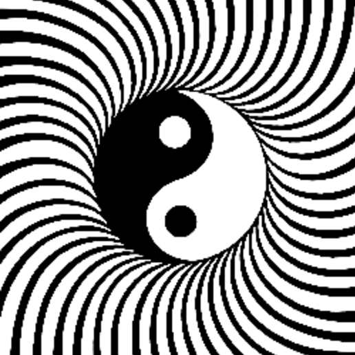 Descargar archivo STL gratis Vórtice Yin Yang • Modelo imprimible en 3D ...