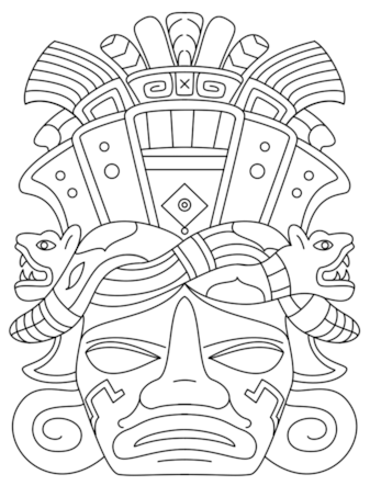 Mayan Mask Template